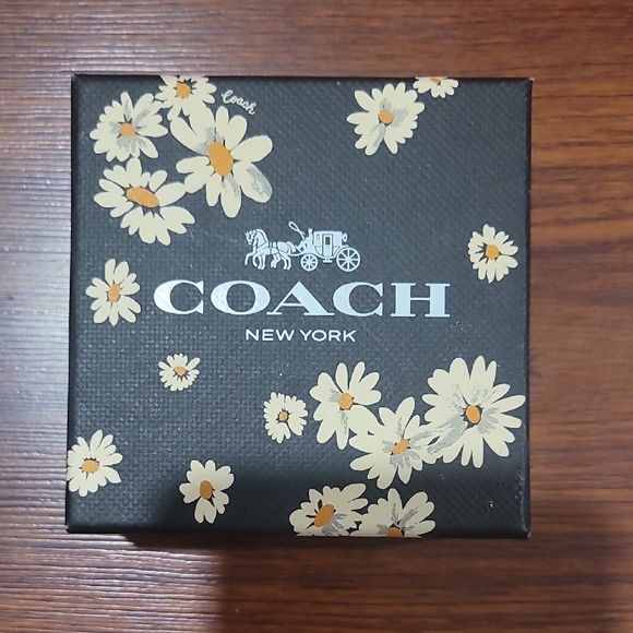 Coach | Accessories | Coach Black And Cream Floral Watch Box | Poshmark